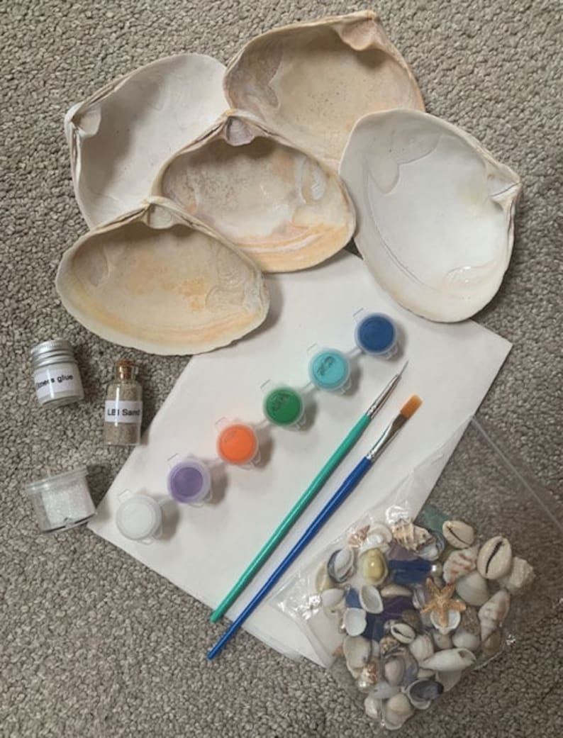 Seashell Painting Kit, Craft and Painting Kits, DIY Painting, Kids ...