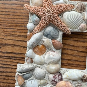 Shell Letters, Initial Wall Art, Seashell Wall Hanging, Letter Wall ...