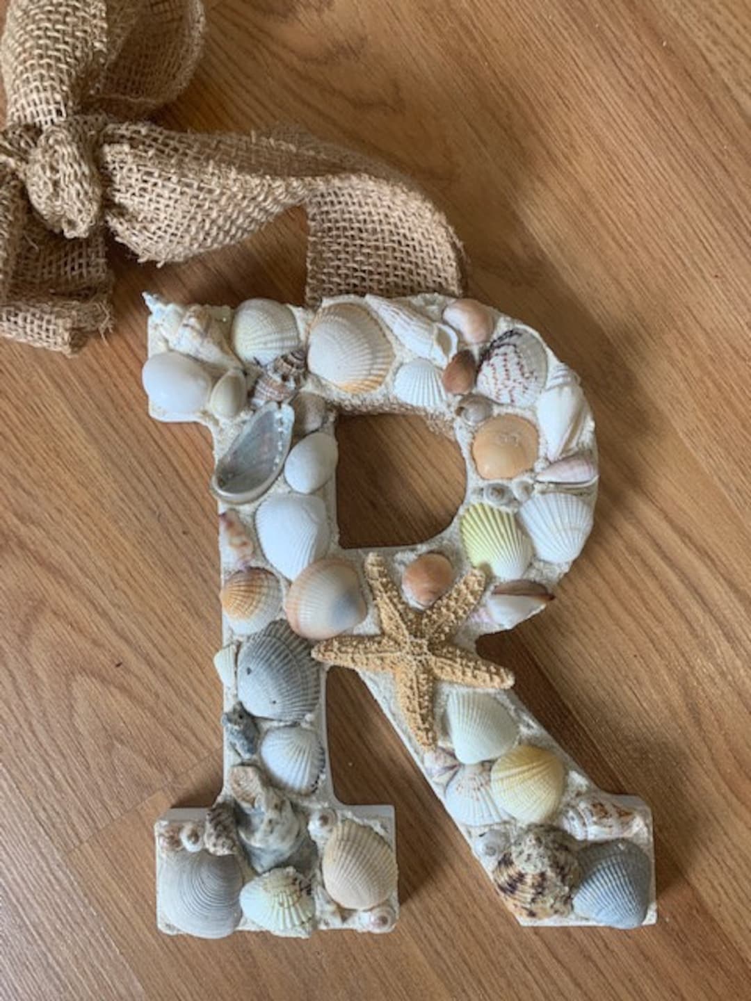 Shell Letters, Initial Wall Art, Seashell Wall Hanging, Letter Wall ...