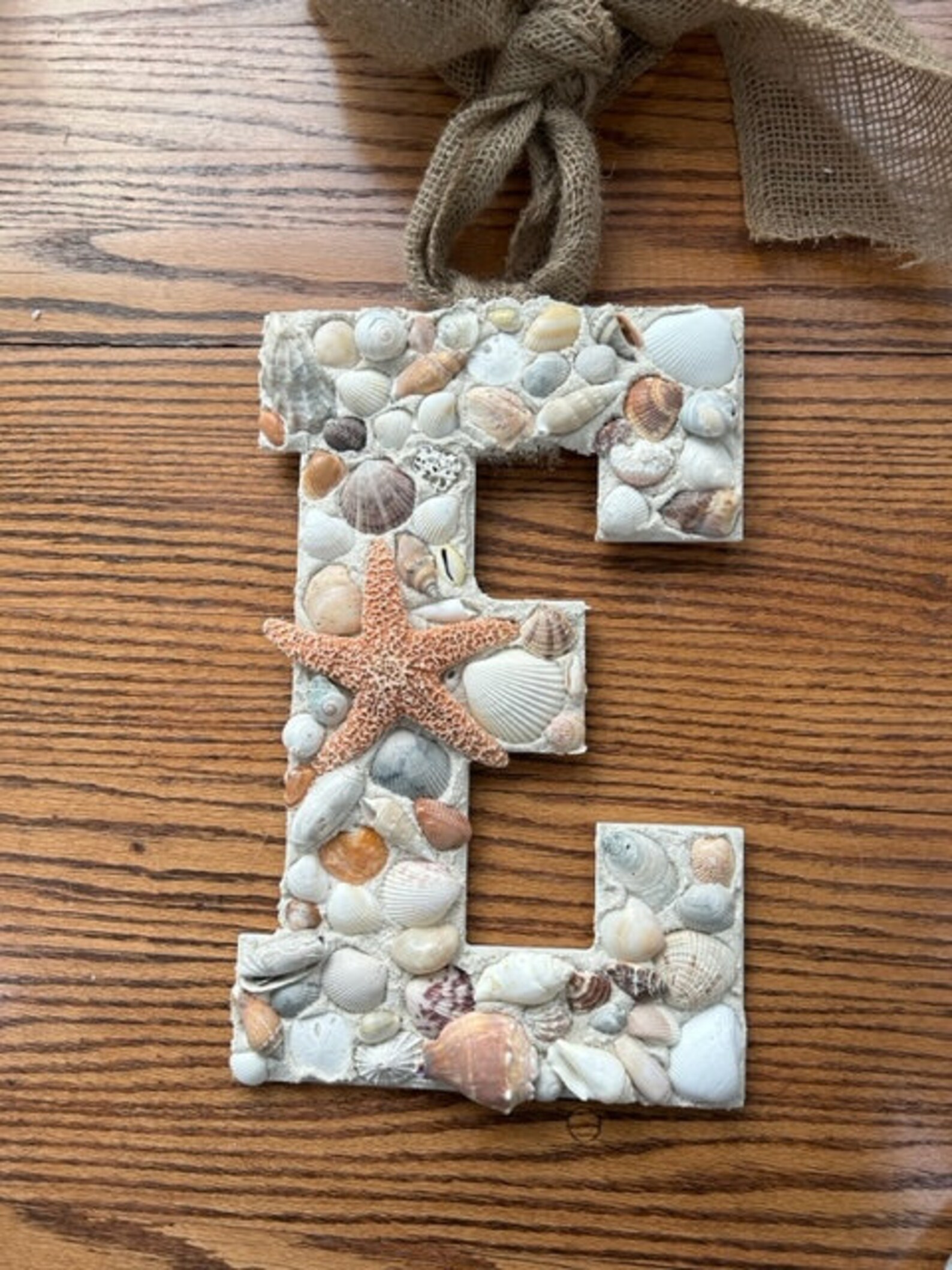 Shell Letters Initial Wall Art Seashell Wall Hanging Letter - Etsy