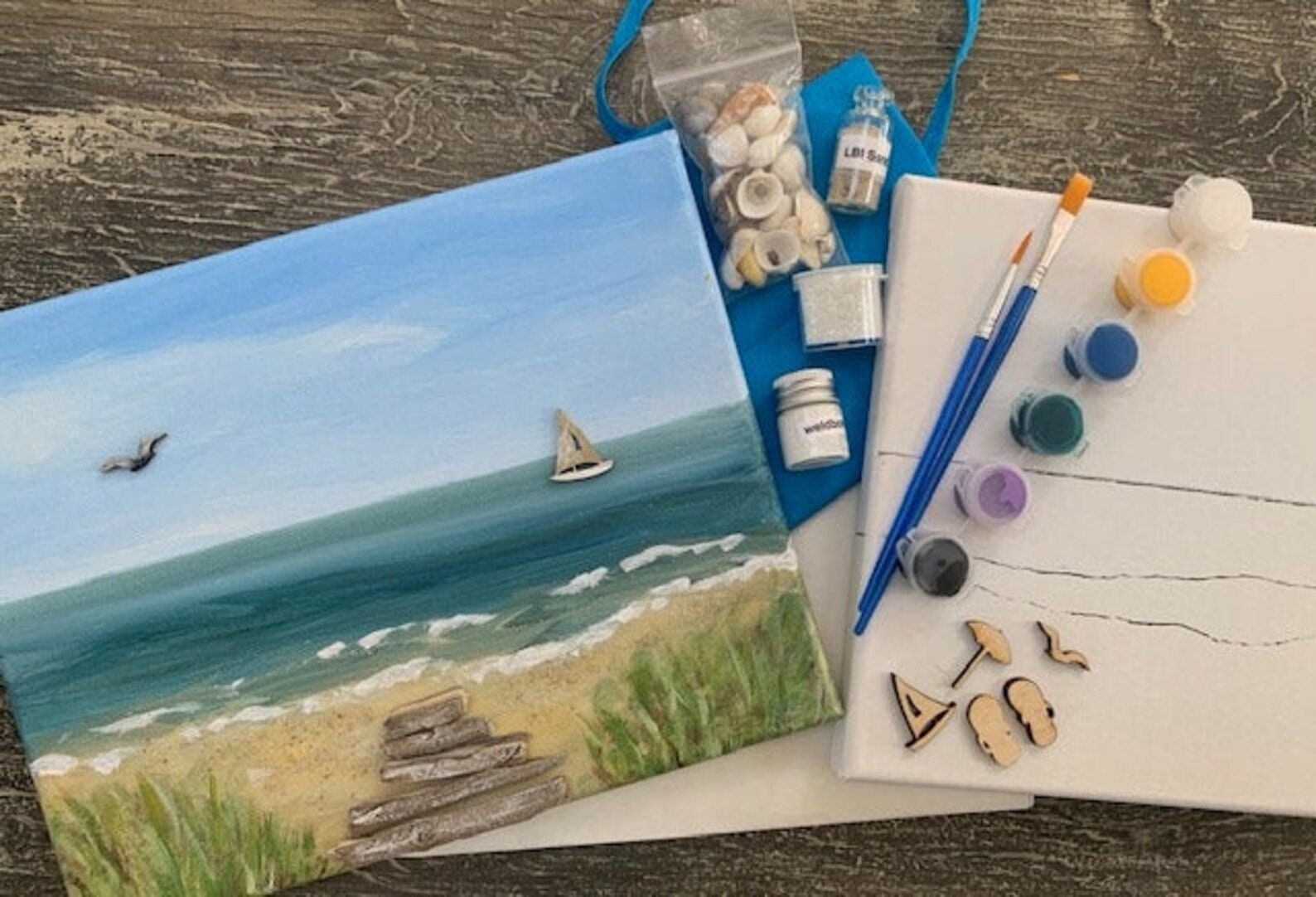 Beach Painting Kits, Canvas Painting Kits, DIY Painting Kits, Adult ...