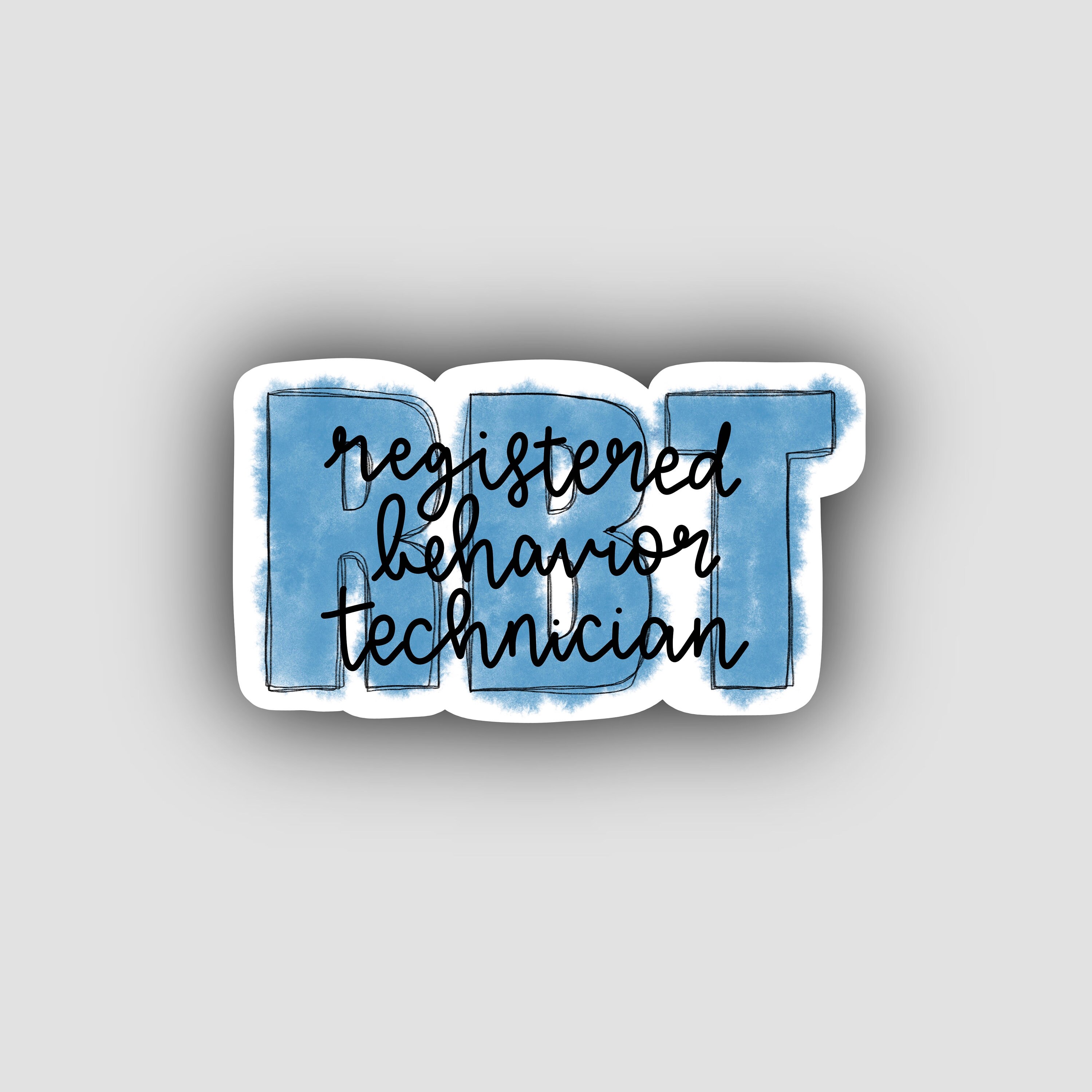 RBT Registered Behavior Technician Sticker // Laptop Sticker | Etsy