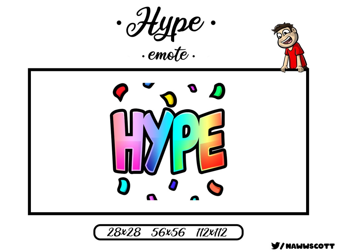 HYPE - Twitch Emote - Etsy