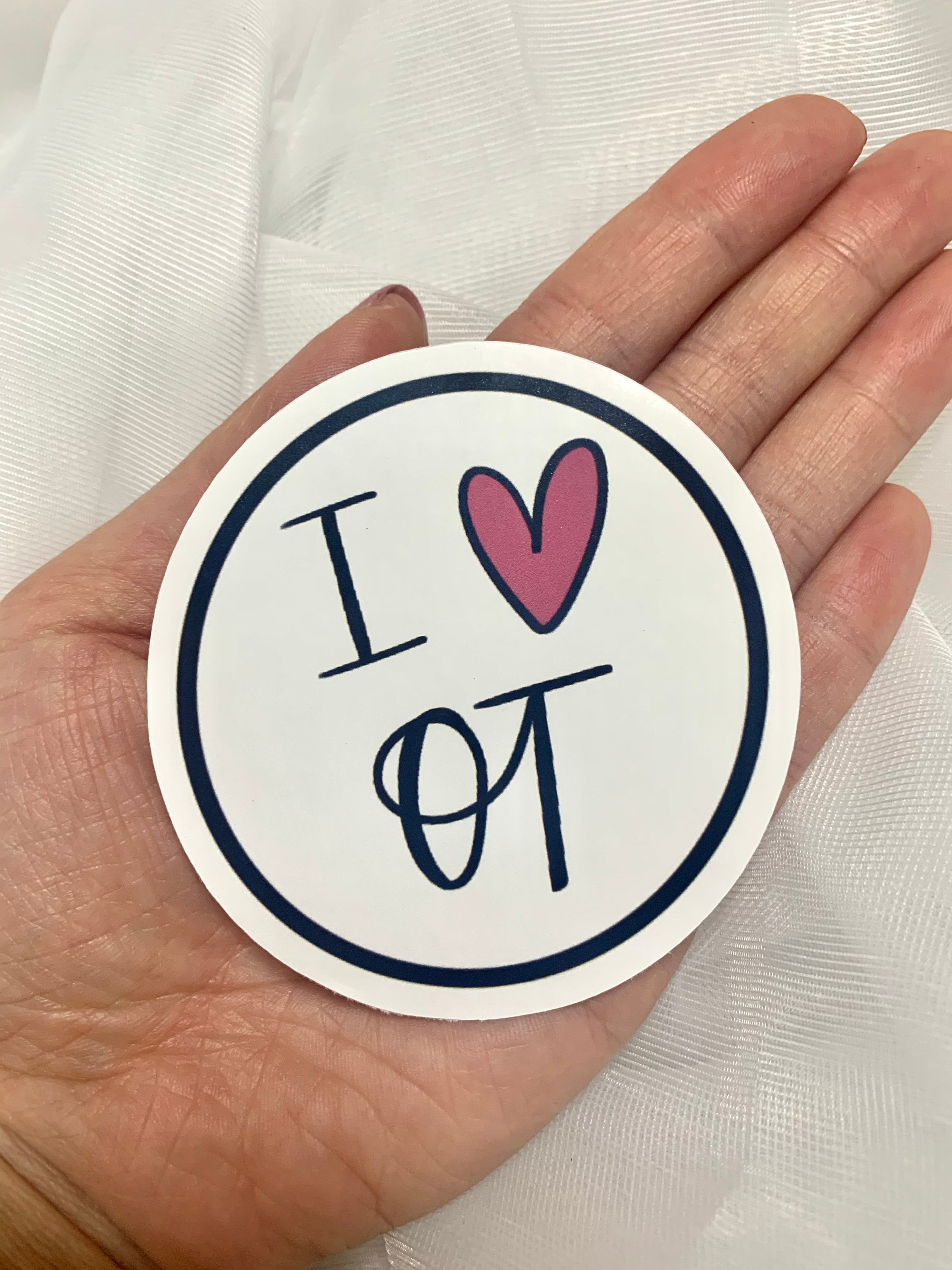 I Heart OT Sticker/ Grand Autocollant OT/ Autocollant Circle OT/ Glossy ...