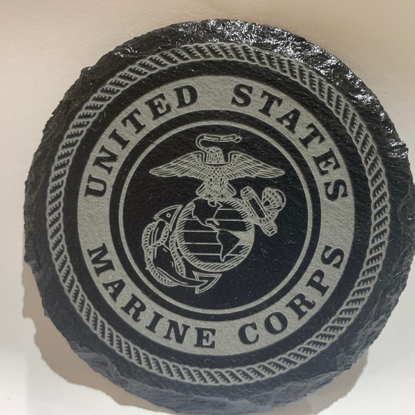 Marine Corps Coaster - Etsy
