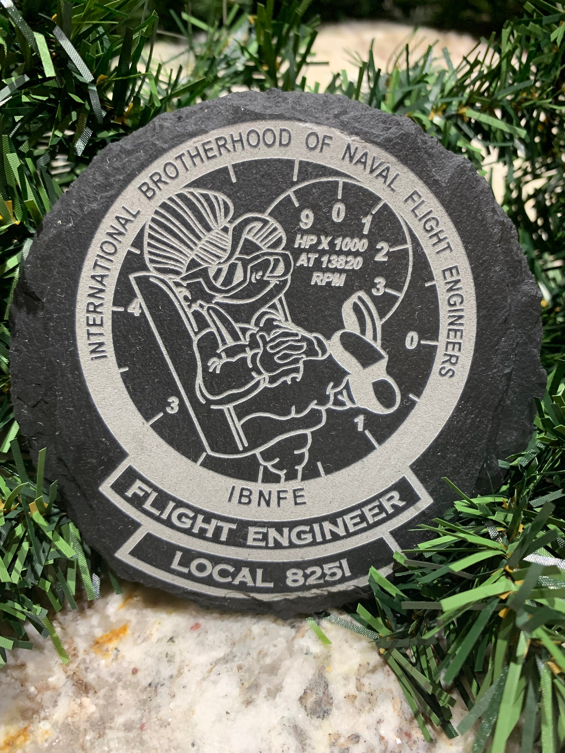IBNFE 8251 Slate Coaster, USN FE, Naval Flight Engineer, P-3 Orion ...