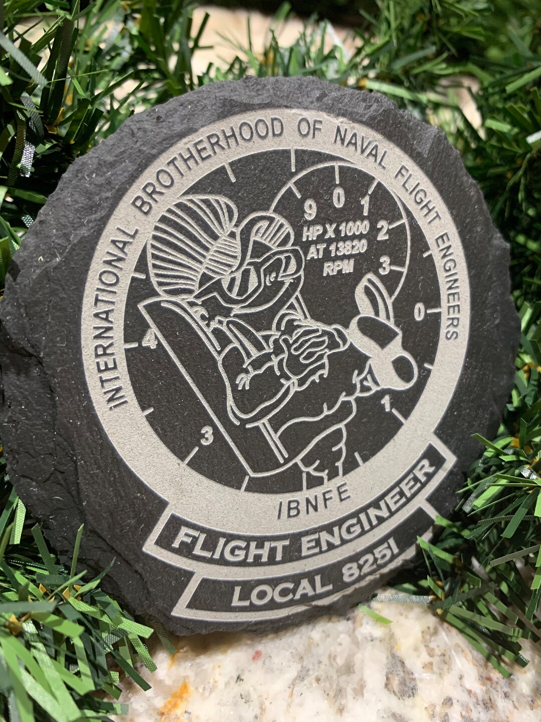 IBNFE 8251 Slate Coaster, USN FE, Naval Flight Engineer, P-3 Orion ...