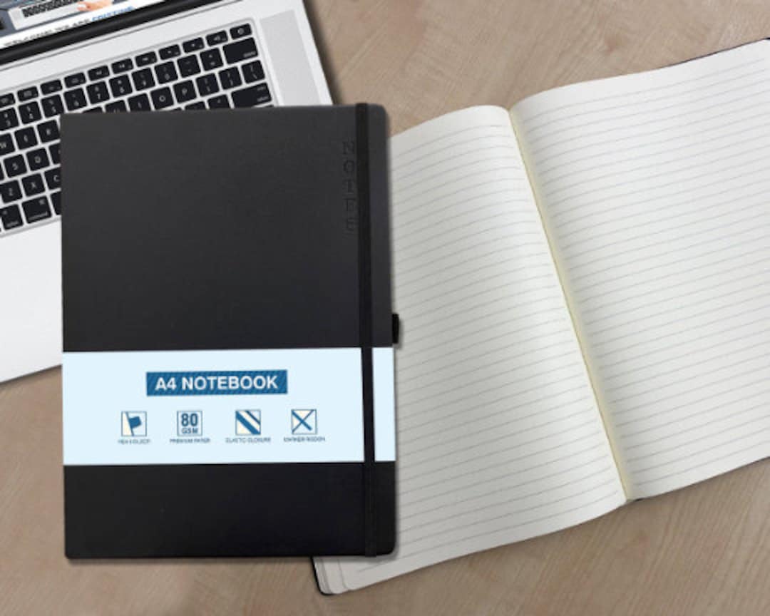 A4 Notebook Hardback Journal Perfect for School, Office, Personal Use ...