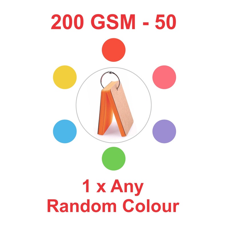 Revision/flash/ Study/record Cards Blank Plain Coloured With - Etsy