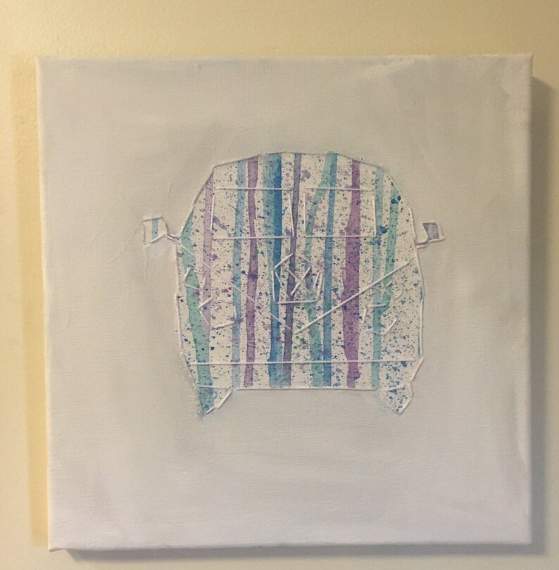 Volkswagen Bus String Art, Watercolor and Acrylic Painting - Etsy
