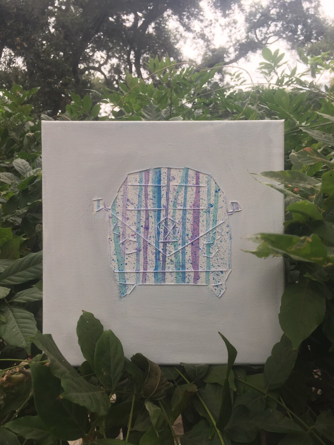 Volkswagen Bus String Art, Watercolor and Acrylic Painting - Etsy