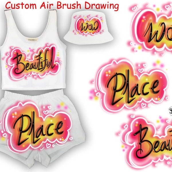 Airbrush Name - Etsy