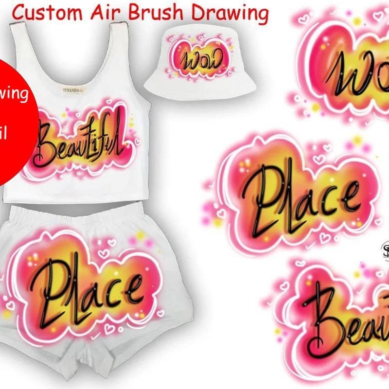 Airbrush Name - Etsy