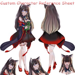 Character Reference Sheet, Vtuber Reference Sheet, Anime Reference ...