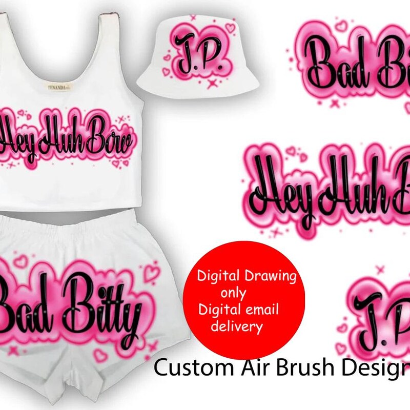 Airbrush 90s Outfit - Etsy
