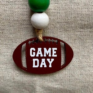 Football Fan Bead Garland, Canister Decor, Football Tiered Tray, Choice ...