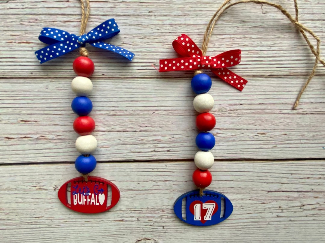 Buffalo Football Mini Bead Garland, Let’s Go Buffalo, 17, Gift for ...