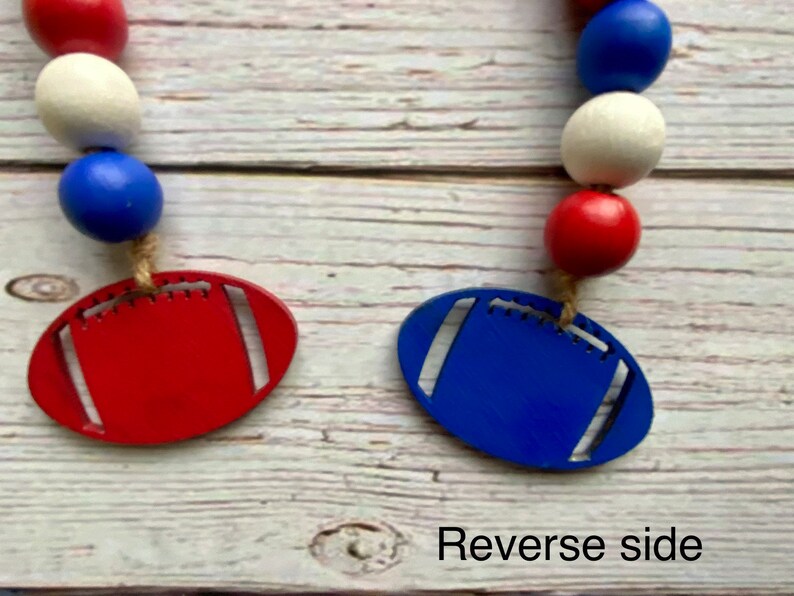 Buffalo Football Mini Bead Garland, Let’s Go Buffalo, 17, Gift for ...
