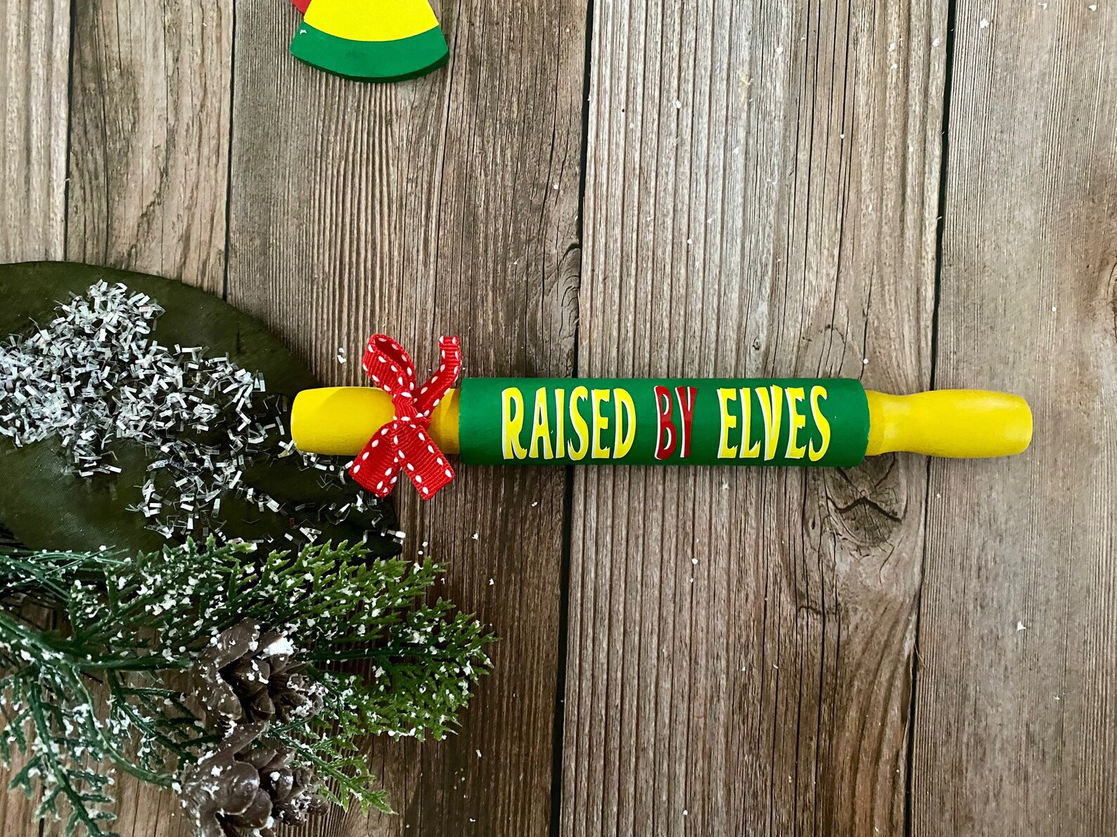 Elf Christmas Tiered Tray Decor Collection Elf Hat Wood Bead - Etsy