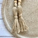 Boho Wood Bead Garland in Shades of Green, Farmhouse Beads, Neutral ...