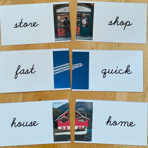 Phonetic Word Puzzles Language Printable Montessori | Etsy