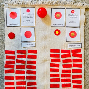 Montessori-inspired Grammar: Transitive & Intransitive Verbs | 4-part ...