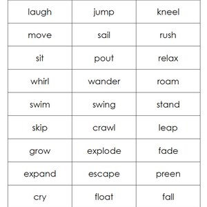 Montessori-inspired Grammar: Transitive & Intransitive Verbs | 4-part ...