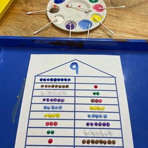 Montessori Bead Houses | Printable Primary Math Activity | Early Math ...
