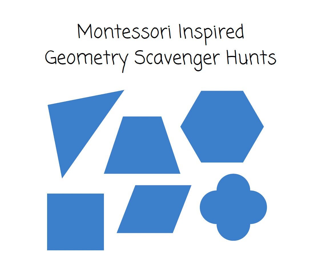 Montessori Inspired Geometry Scavenger Hunts (Instant Download) - Etsy