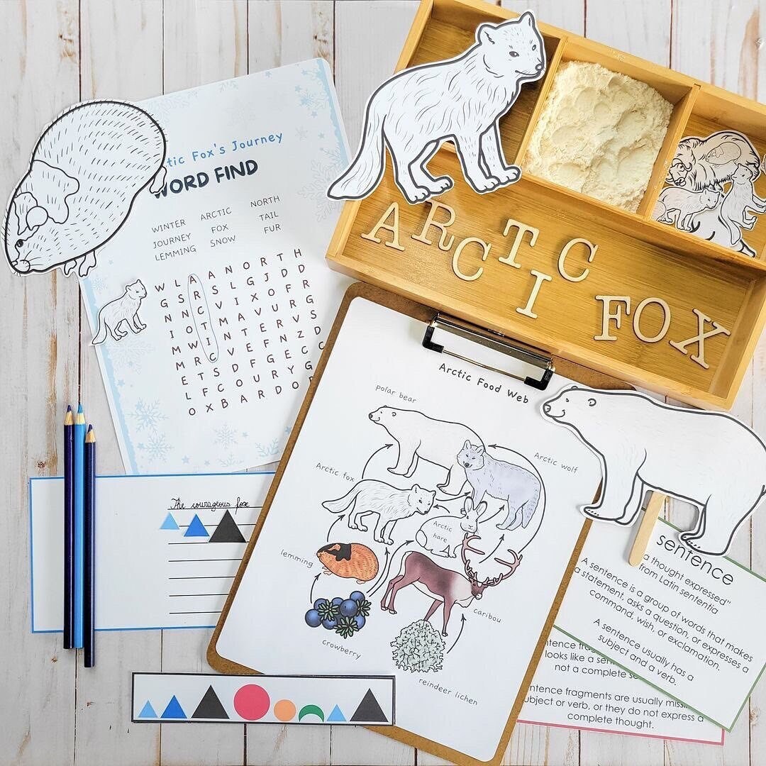 The Arctic Fox's Journey Book-inspired Language Pack | Montessori ...