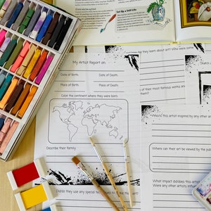 Artist Research Report | Montessori | Art | Biography - Etsy