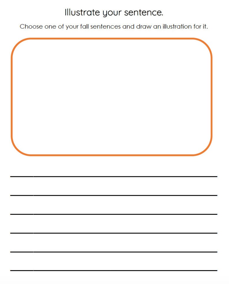 Autumn Types of Sentences Activity Pack Elementary Language - Etsy Canada