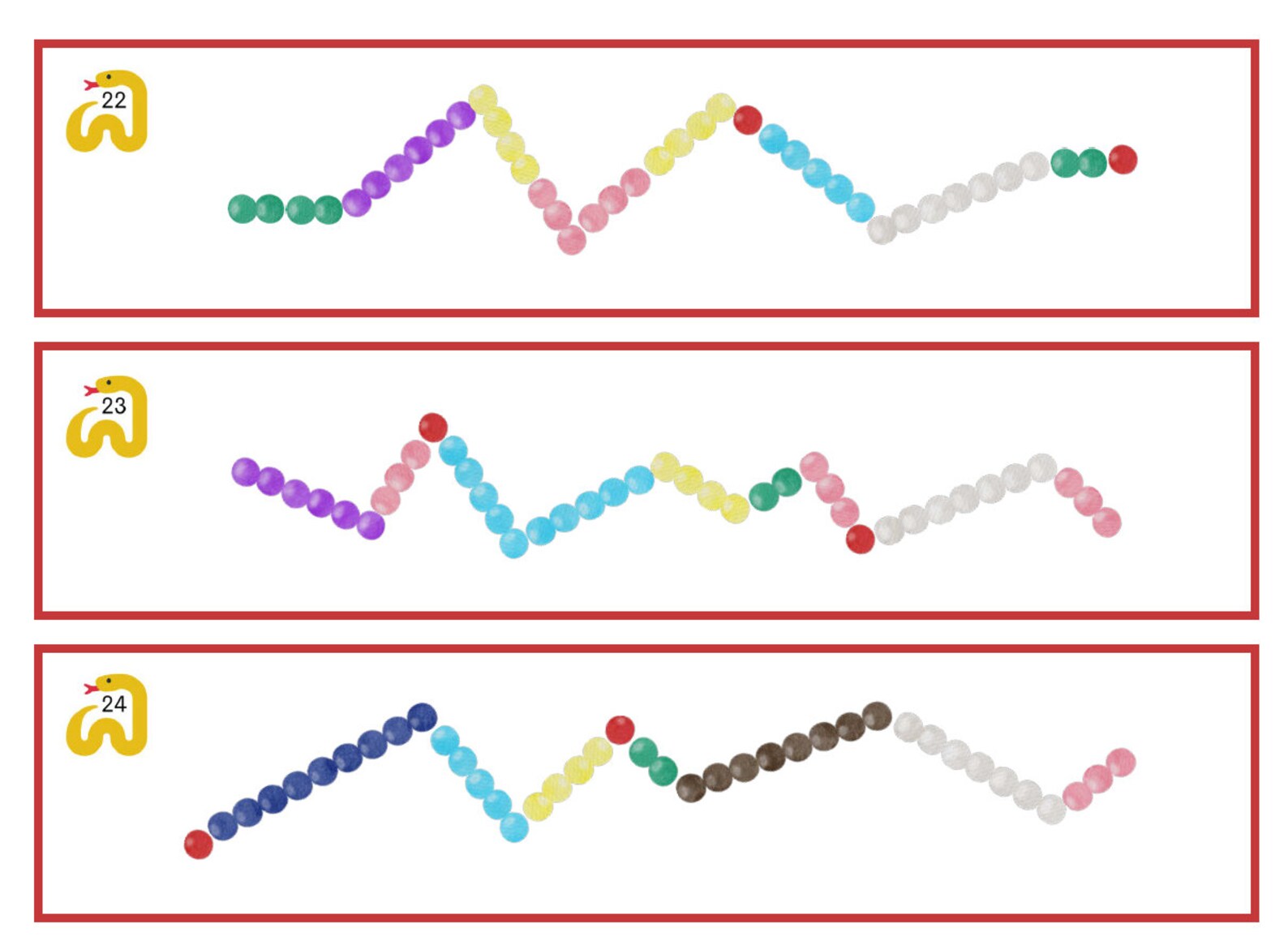 Montessori Perfect 10 Addition Snake Game Cards - Etsy