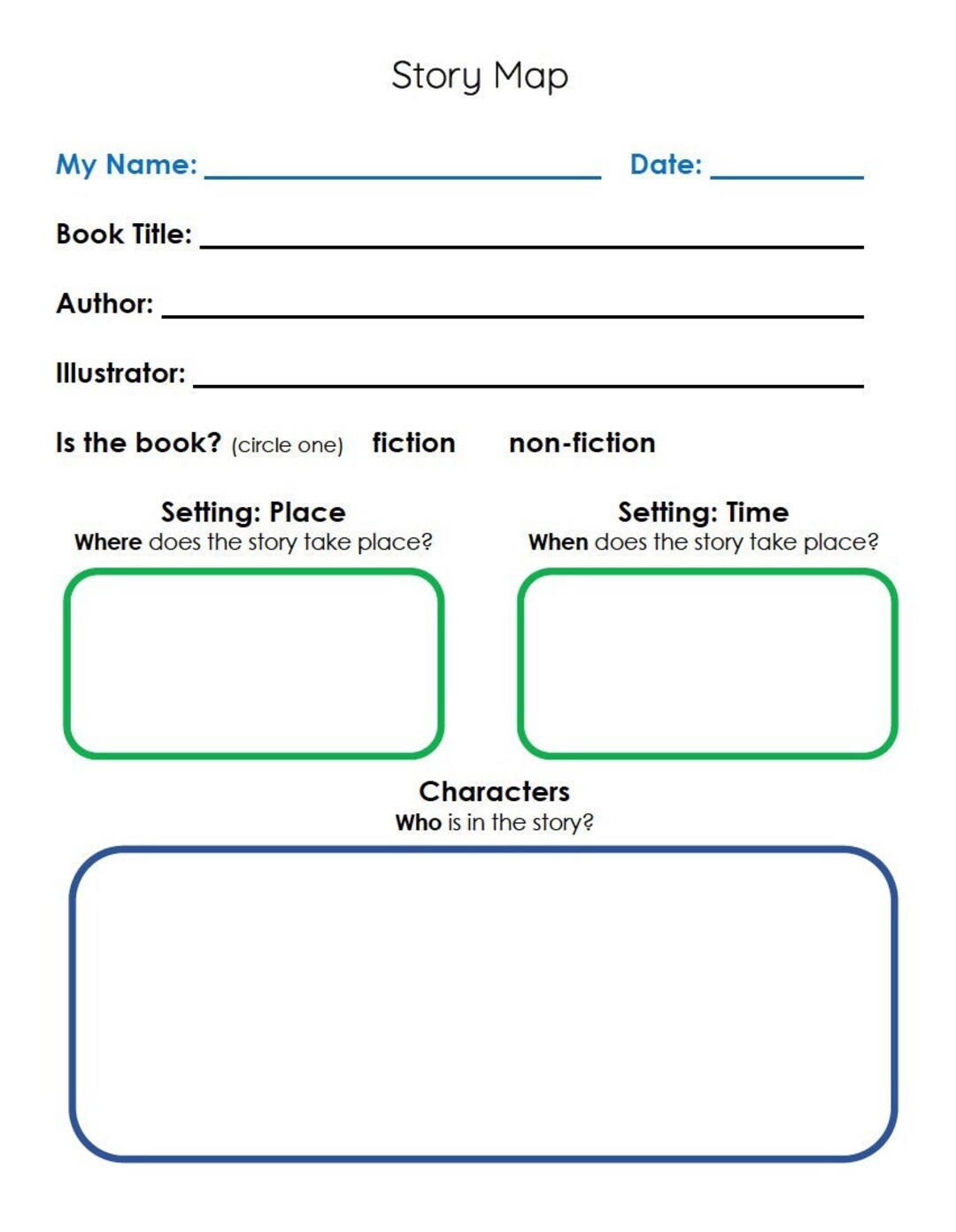 Story Mapping Activity Pack | Writing | Reading Comprehension - Etsy