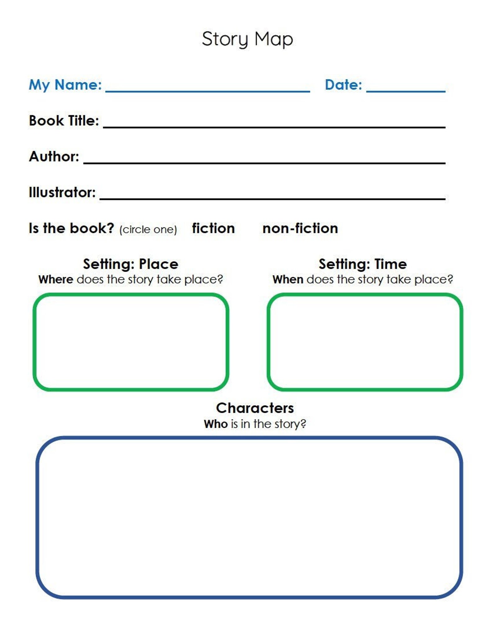 Story Mapping Activity Pack Writing Reading Comprehension - Etsy