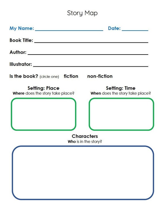 Story Mapping Activity Pack Writing Reading Comprehension | Etsy