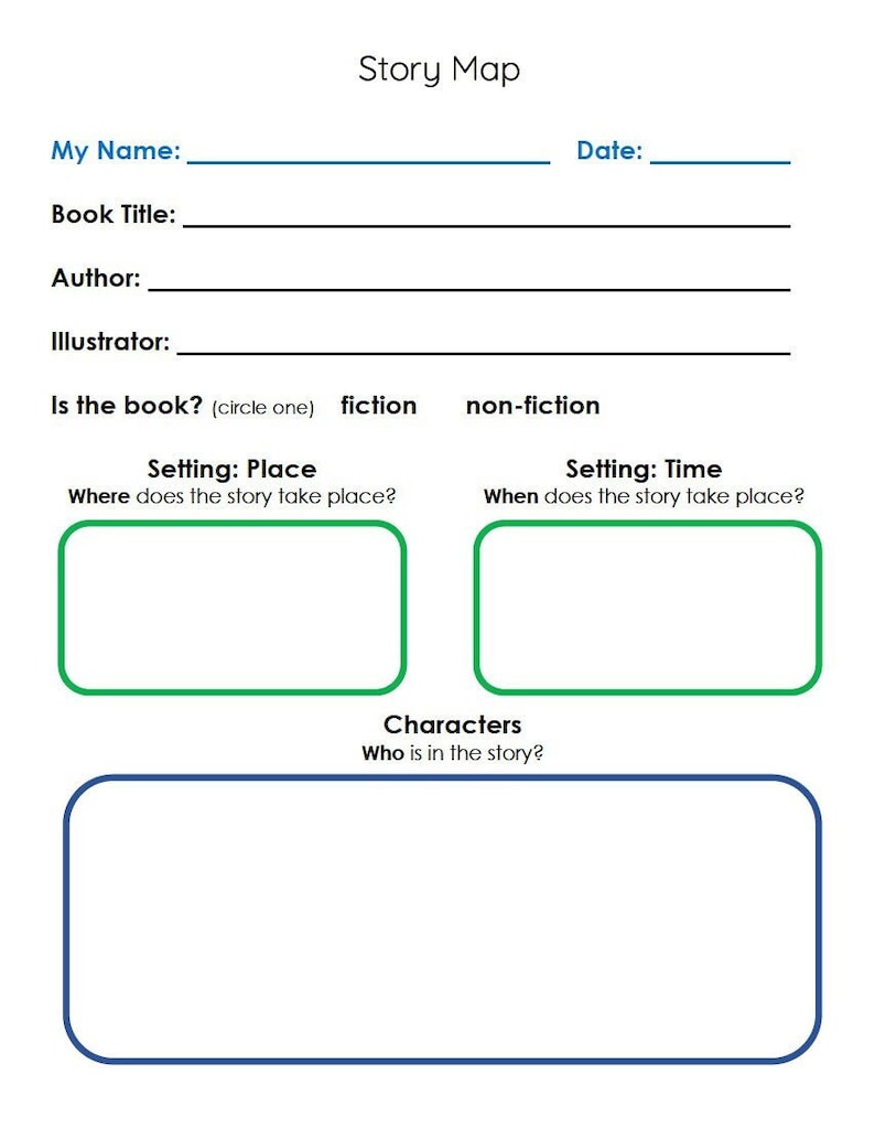 Story Mapping Activity Pack Writing Reading Comprehension | Etsy