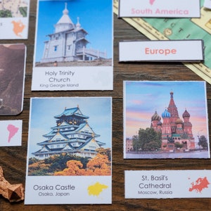 Landmarks of the Continents | Montessori Geography | Research | World ...