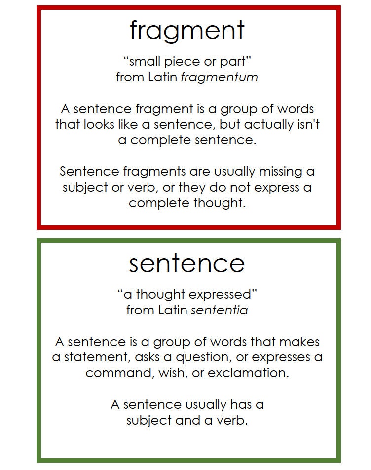 Autumn Types of Sentences Activity Pack | Elementary Language - Etsy
