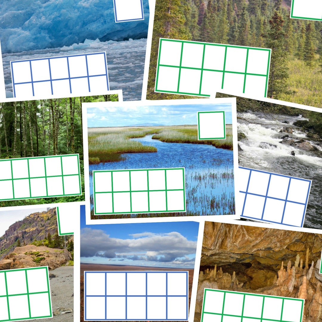 Alaska Biomes Ten Frames | Preschool Math | Counting | Number Fluency ...