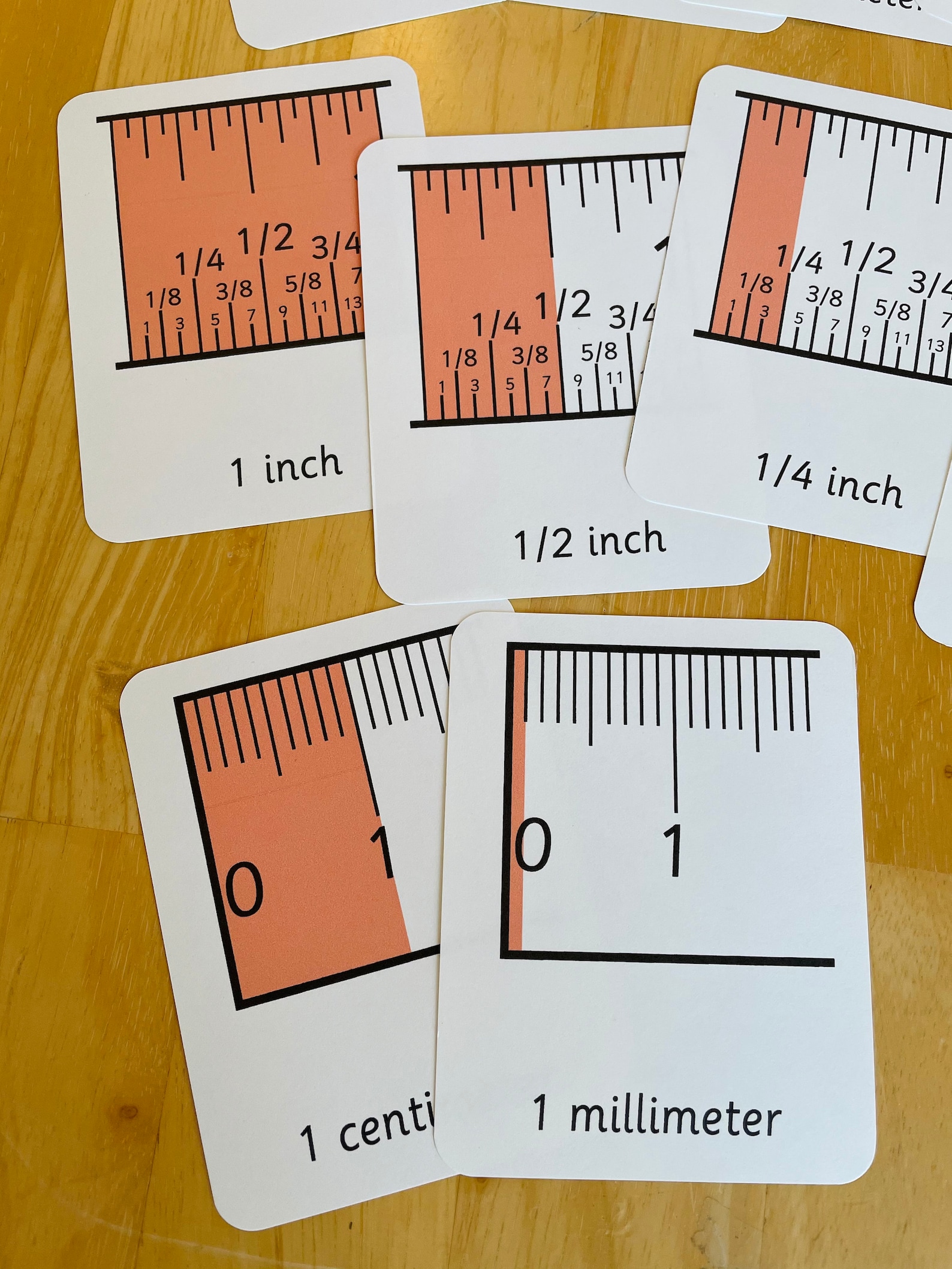 Measuring With a Ruler 3-part Cards | Montessori | Math Activities - Etsy