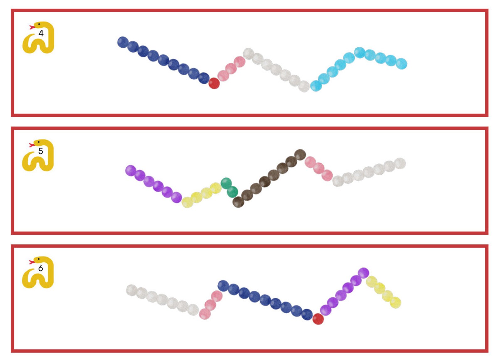 Montessori Perfect 10 Addition Snake Game Cards - Etsy