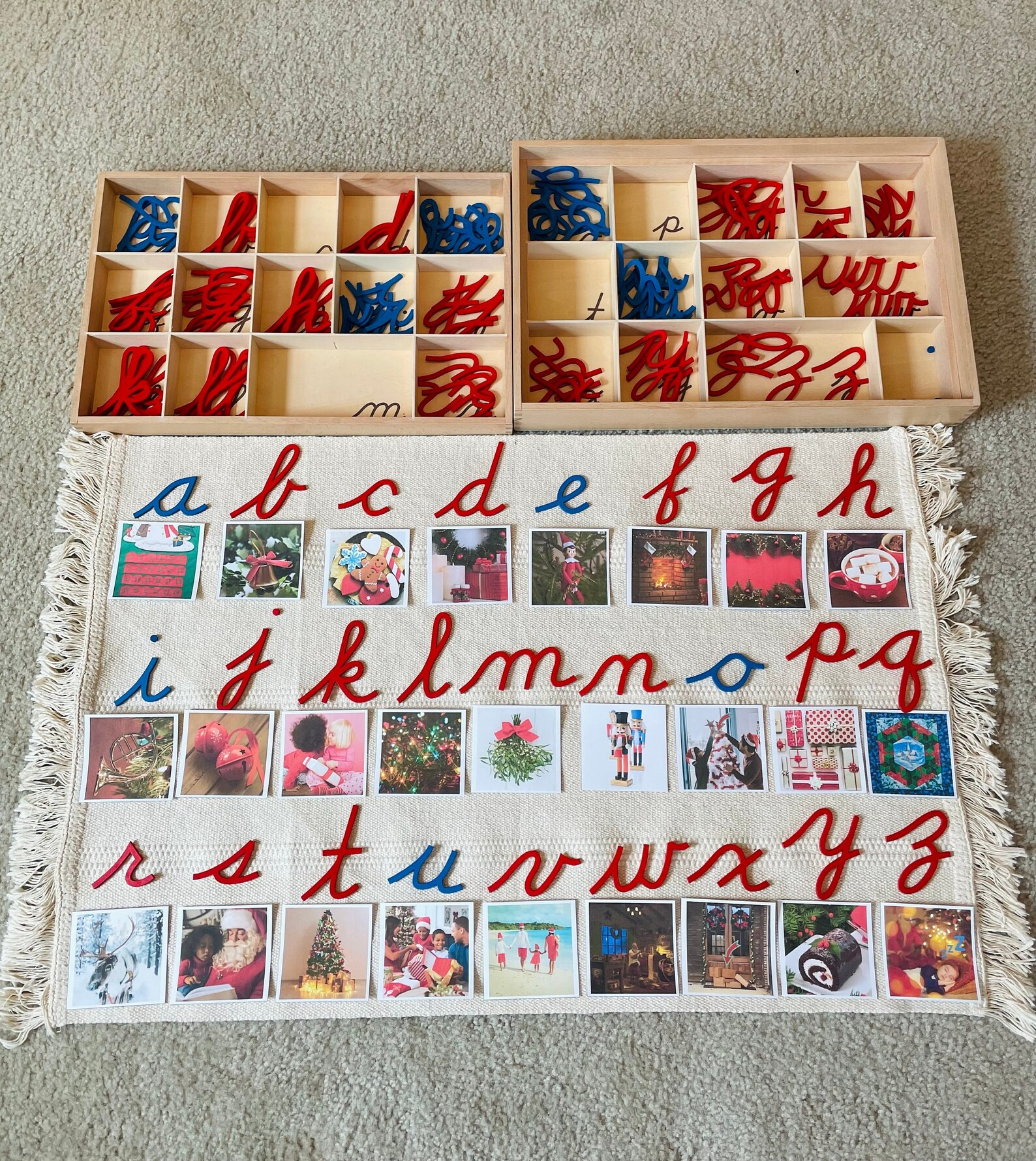 Christmas A-Z: Montessori Inspired Beginning Sounds Activities | Etsy