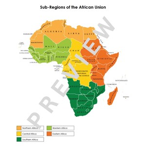 Cities & Sub-regions of Africa Photo Cards | Continents | Geography ...