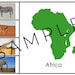 Animals of the World Continent Mats PRINT | Montessori Geography ...