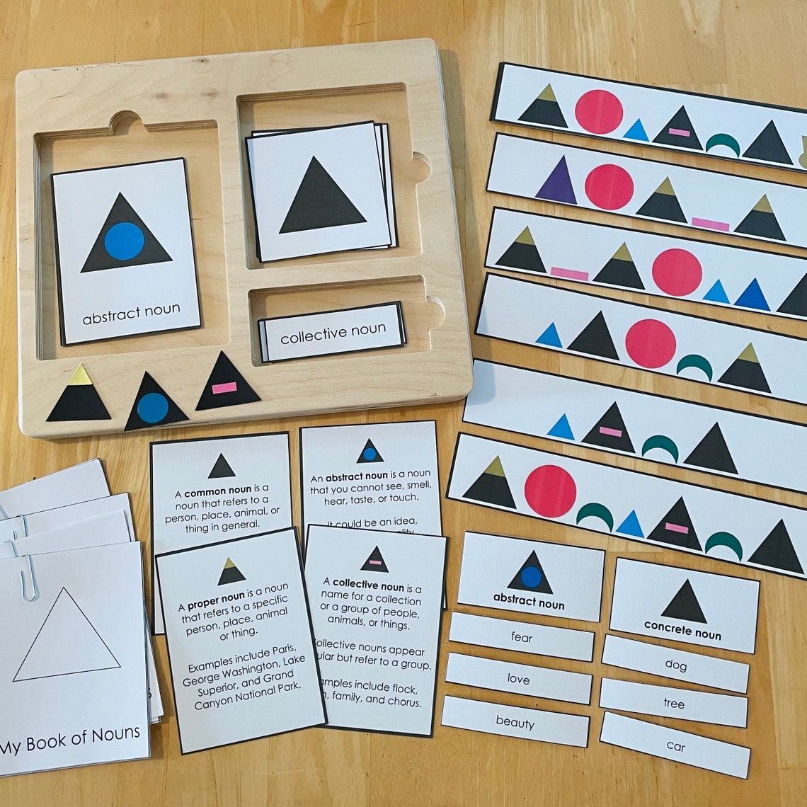 Montessori-inspired Grammar: Advanced Noun Symbols & Activities - Etsy