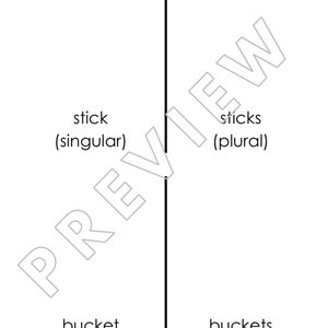 Singular & Plural Nouns Booklet |montessori Inspired Grammar - Etsy