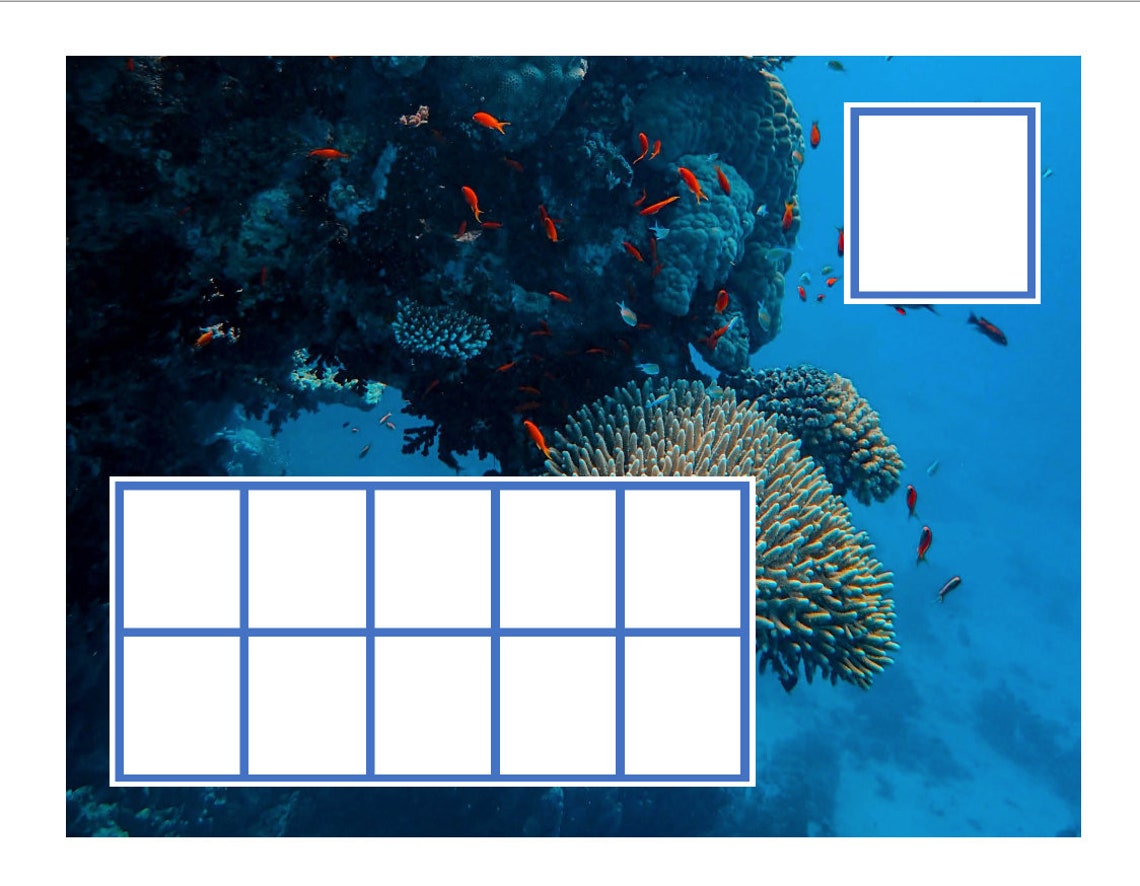 Biomes Ten Frames Preschool Math Counting Number Fluency | Etsy