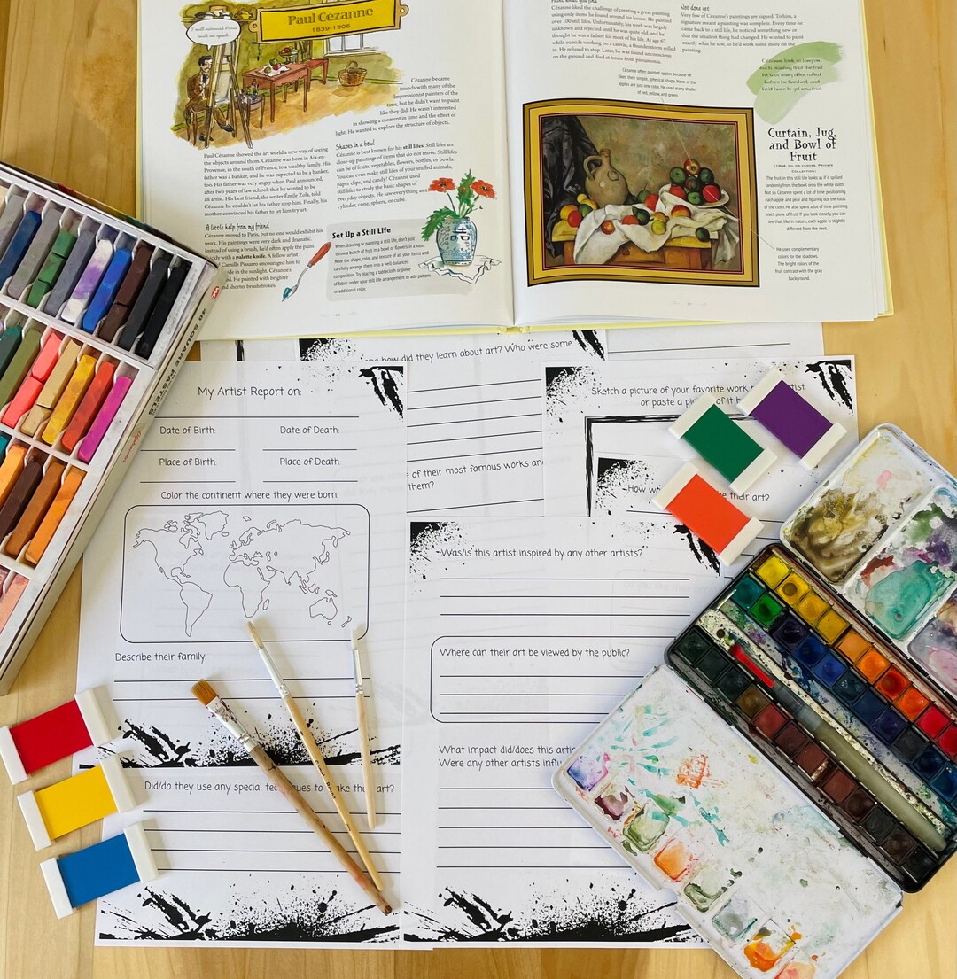 Artist Research Report | Montessori | Art | Biography - Etsy