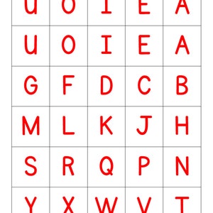 Red & Black Print Movable Alphabets Montessori Elementary | Etsy